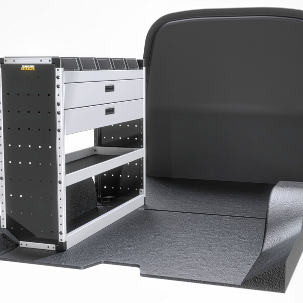 Trade Van Racking - Citroen Dispatch 2016 on L3H1 - Gold - Passenger's Side