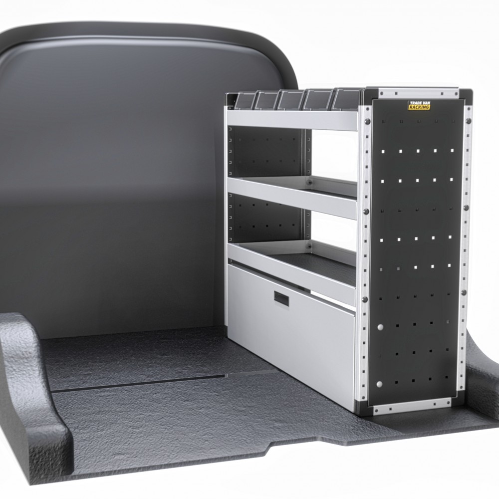 Trade Van Racking - Ford Transit Connect 2014 on L1H1 - Silver - Driver ...