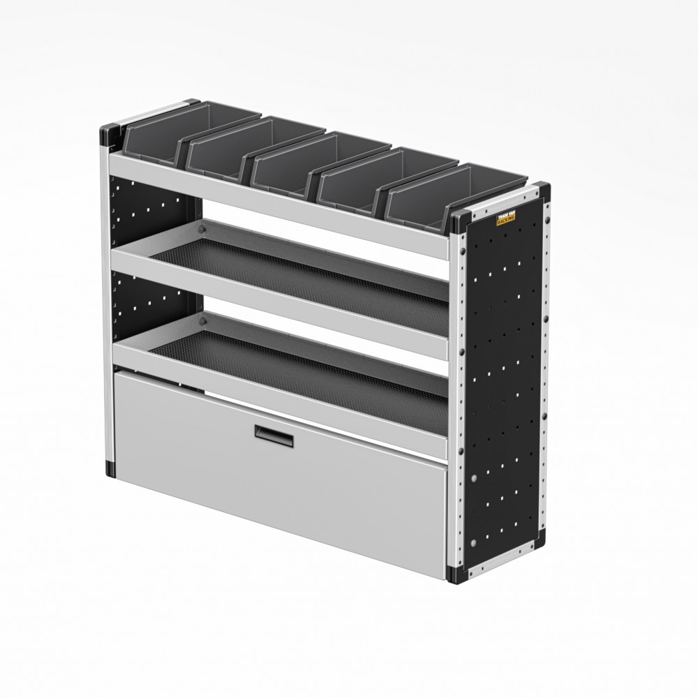 Trade Van Racking - Ford Transit Connect 2014 on L1H1 - Silver - Driver ...