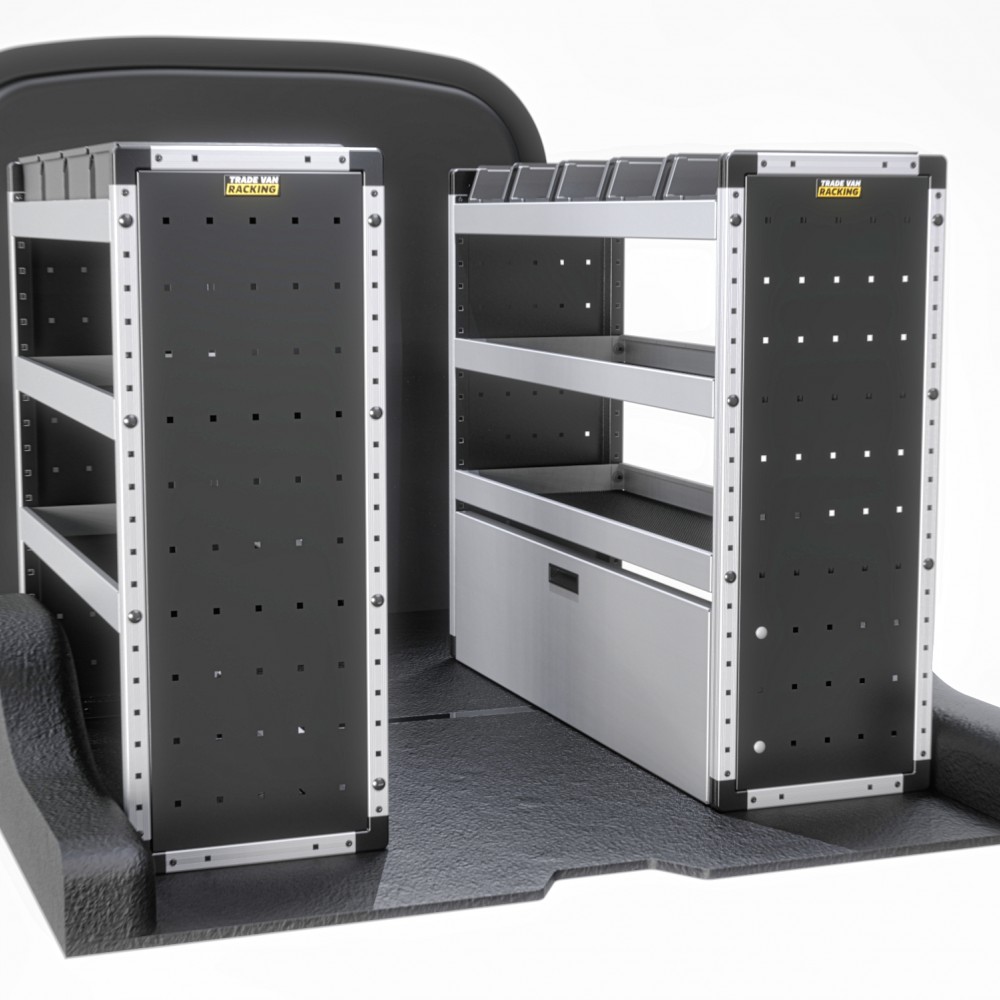 Trade Van Racking - Citroen Berlingo 2018 on L2H1 - Silver - Full Kit