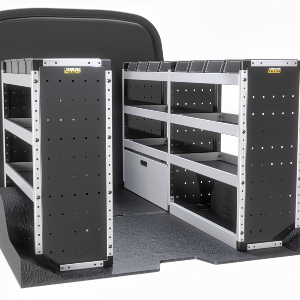 Trade Van Racking - Peugeot Expert 2016 on L2H1 - Silver - Full Kit