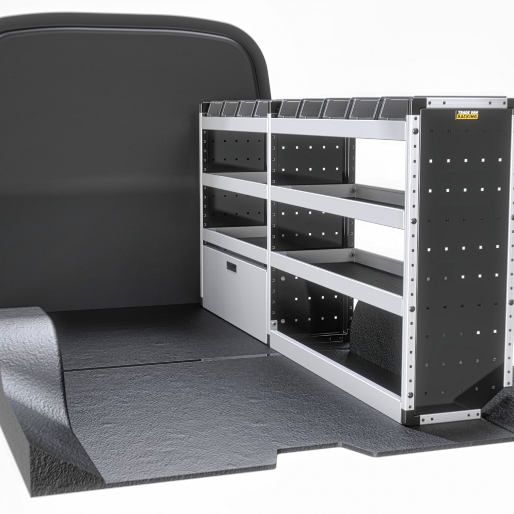 Trade Van Racking - Citroen Dispatch 2016 on L3H1 - Silver - Driver's Side